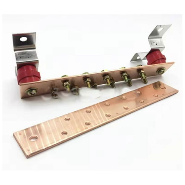 5x50x300mm Tinned Copper Grounding Busbar Equipotential Battery Link ...