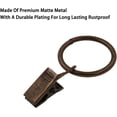 Curtain Ring with Clips,Iron Drapery Clips Hooks,General Rustproof ...
