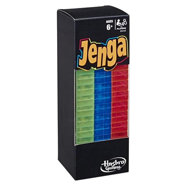 Jenga Neon Pop Building Blocks Tumbling Tower Game - Walmart.com