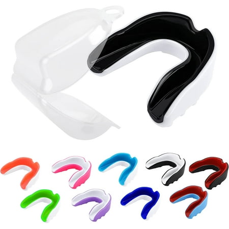 welltop Mouth Guard Sports, 10 Pack Sports Mouthguard with Case EVA ...