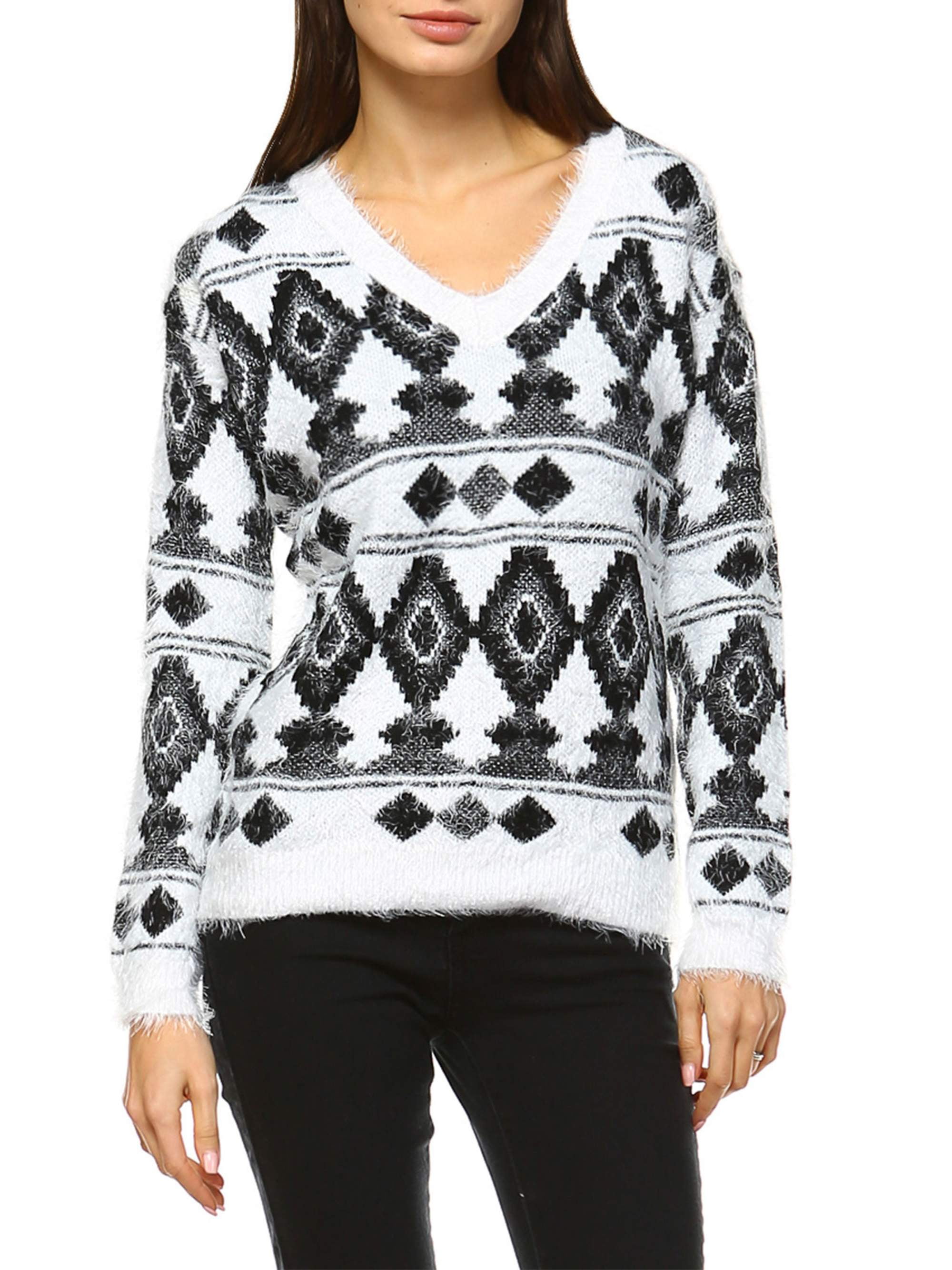 White Mark - Women's Traditional Sweater - Walmart.com - Walmart.com