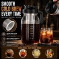 Cold Brew Coffee Maker, 64OZ Wide Mouth Mason Jar Pitcher with ...