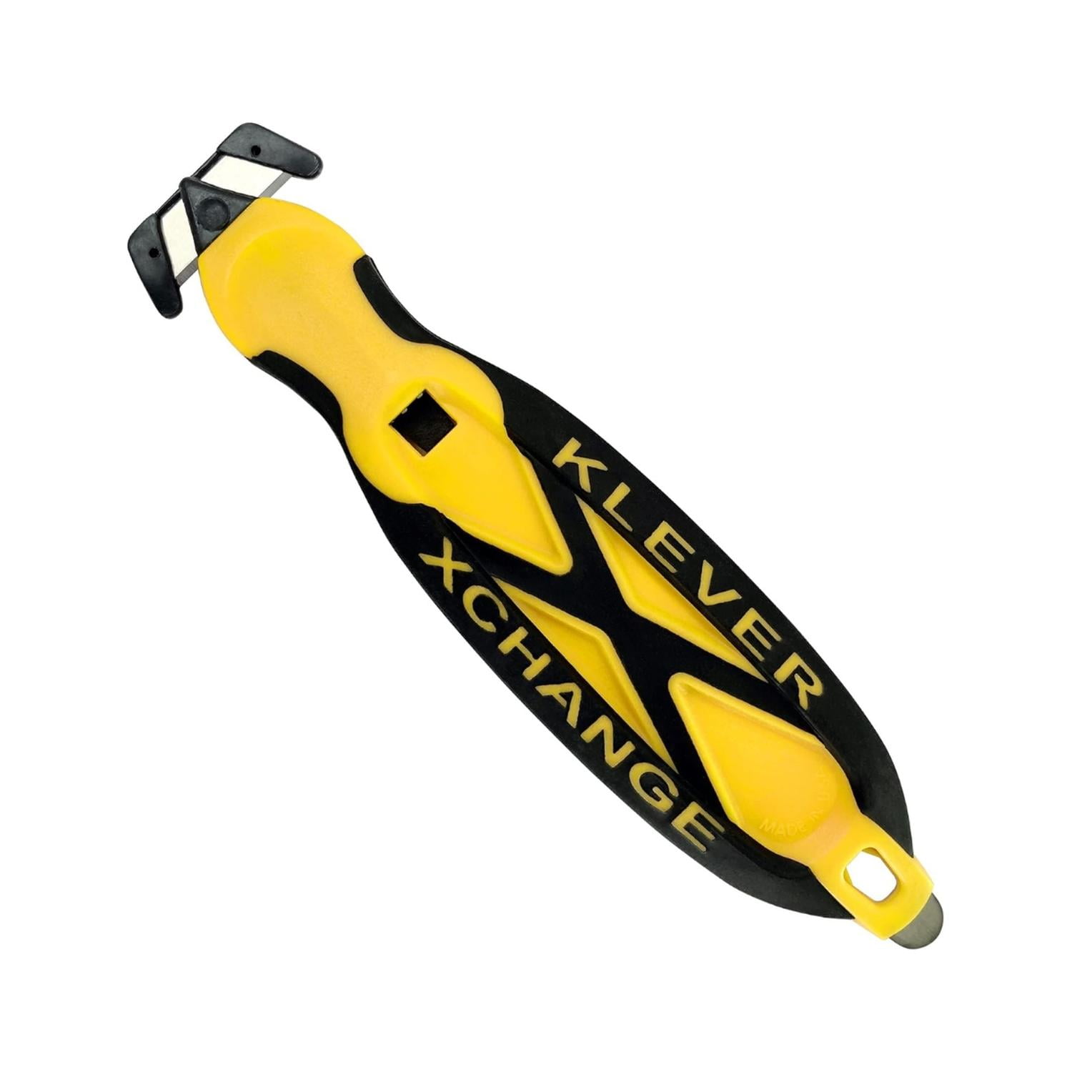 Cutter seguridad Klever X-Change KCJ-XC-20 filo Intercambiable amarillo ...