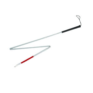 Folding Blind Cane with Putter Grip and Wrist Strap - Walmart.com