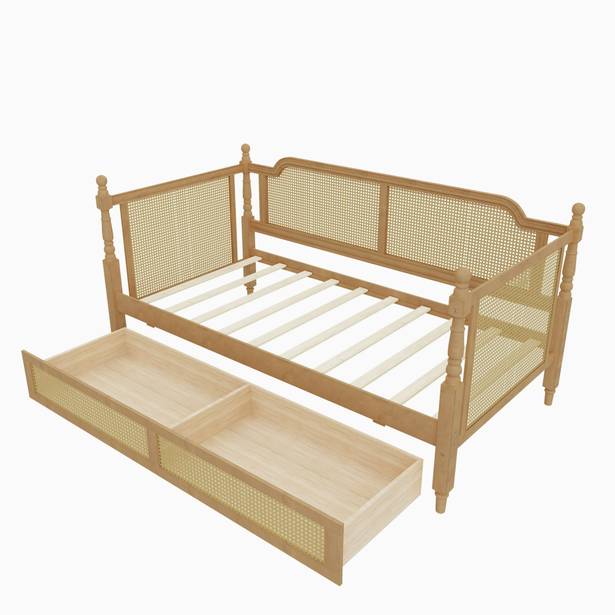 Click here for Sumdeal Rattan Twin Daybed With 2 Storage Drawers... prices