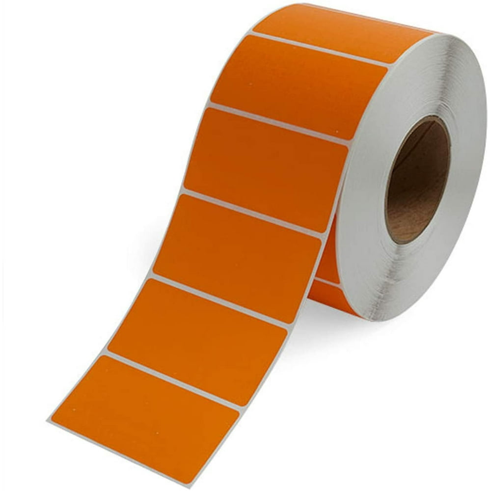 AMZ Supply 11500 Pack of Thermal Transfer Orange Labels 4" x 2" Thermal ...