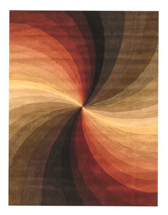 Hand-tufted Wool Contemporary Abstract Swirl Rug - Walmart.com ...