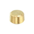 Uxcell 1/8" NPT Brass Hex Countersunk Plugs Counter Sunk Internal Hex Thread Socket Pipe Plugs ...