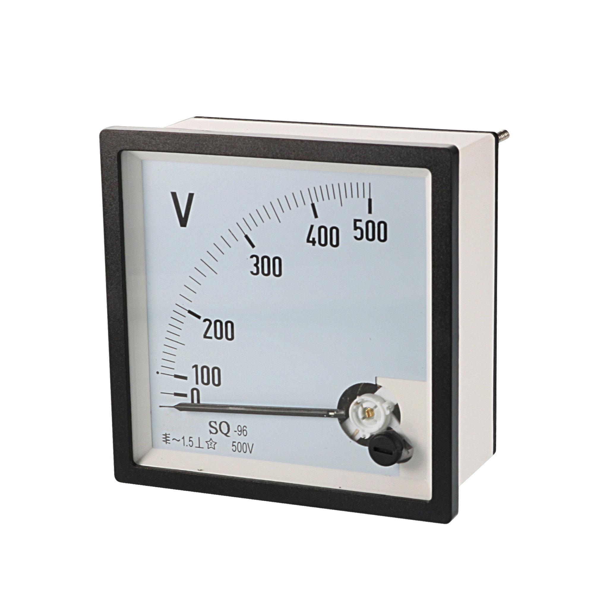 Square Dial Panel Gauge Voltage Meter Voltmeter 0-500V SQ-96 - Walmart.com