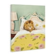 Good Morning Lion in Bed Canvas Wall Art, design by Leah Straatsma ...