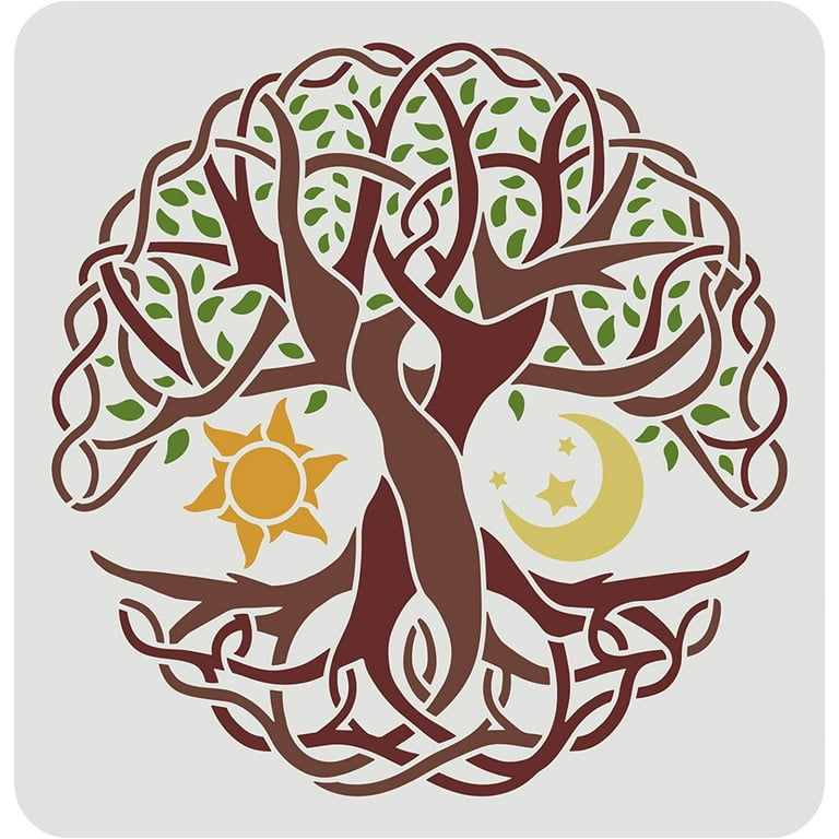 Celtic Tree Of Life Stencil