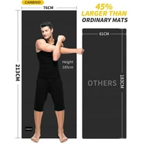 CAMBIVO Yoga Mat, Extra Long and Wide Exercise Mat 84" x 30" x 1/4 inch ...