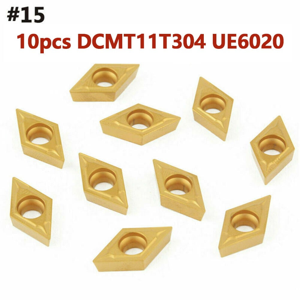10Pcs 40 Types Cnc Carbide Tips Inserts Blade Cutter Lathe Turning Tool ...