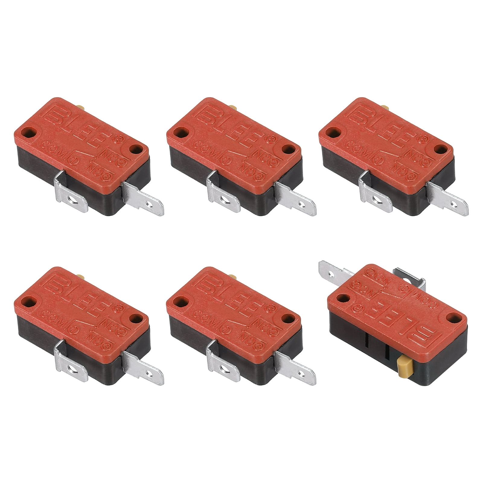 Uxcell Microwave Oven Door Cherry Button SPDT 250V 3A 1NO Red Micro ...