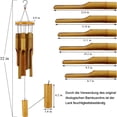 BESTSKY Bamboo Wind Chimes Outdoor,Wooden Wind Chimes with Melody Deep ...