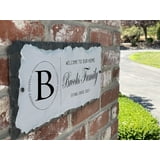 Beautifully Handcrafted and Customizable Slate Home Address Plaque (18 ...