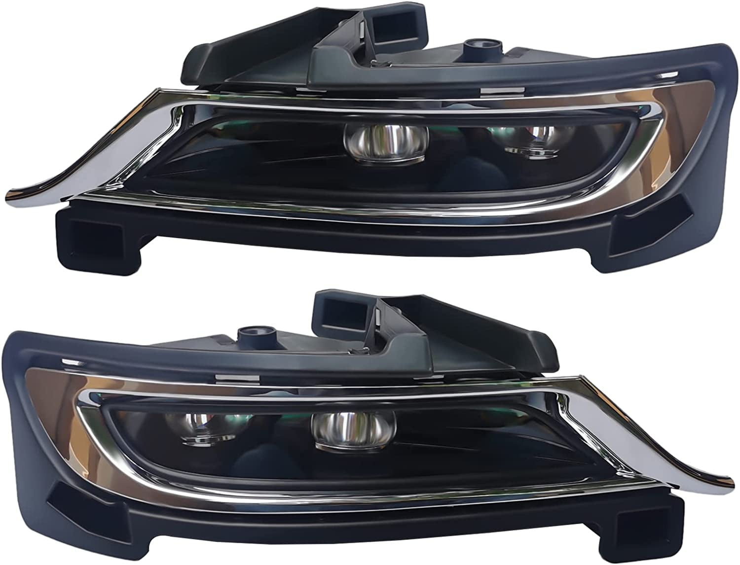 Miumaeov LED Chrome Fog Lights Pair Driver Passenger with Switch for ...
