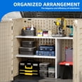 Dextrus 30 CuFt Waterproof Metal Shed Shelf, Space Saving Storage Rack ...