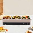 1500W Commercial Food Warmer Electric 3-Pan Food Warmer Steam Table ...