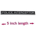 Police Interceptor Emblem, 3D Emblems Trunk Badge Sticker Decal ...