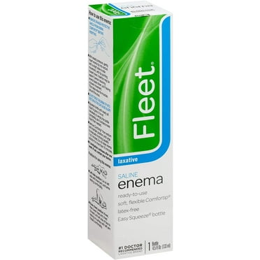 "Fleet" Enema {Ready-to-Use} Saline Laxative 4.5 fl oz (133 ml) (Pack ...