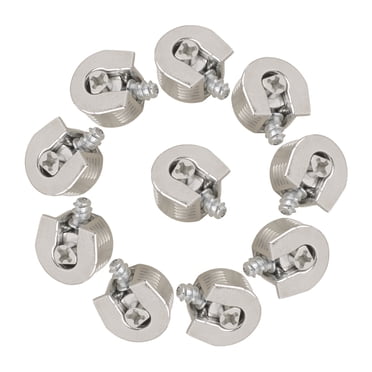24 Sets Furniture Connectors Cam Lock Fittings Bolt Dowel Cam Fitments ...
