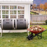 Lifetime Double Bin Rotating Composter, 100 Gallon, Polyethylene (60309 ...