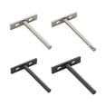 2Pcs Heavy Duty Shelf Brackets Adjustable Floating Shelf Bracket Easy ...