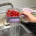 NEXAVKPR Plastic Draining Basket with Comfortable Handle for Efficient ...