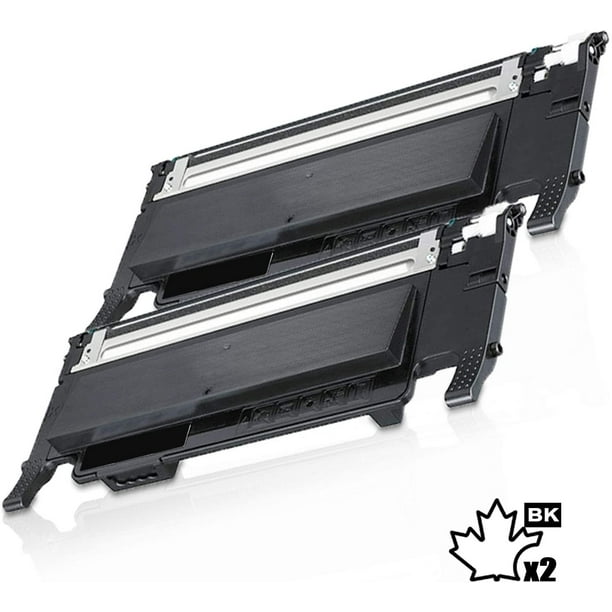 2 Inkfirst® Black Toner Cartridge CLP-320 BK (CLT-K407S) Compatible Remanufactured for Samsung ...