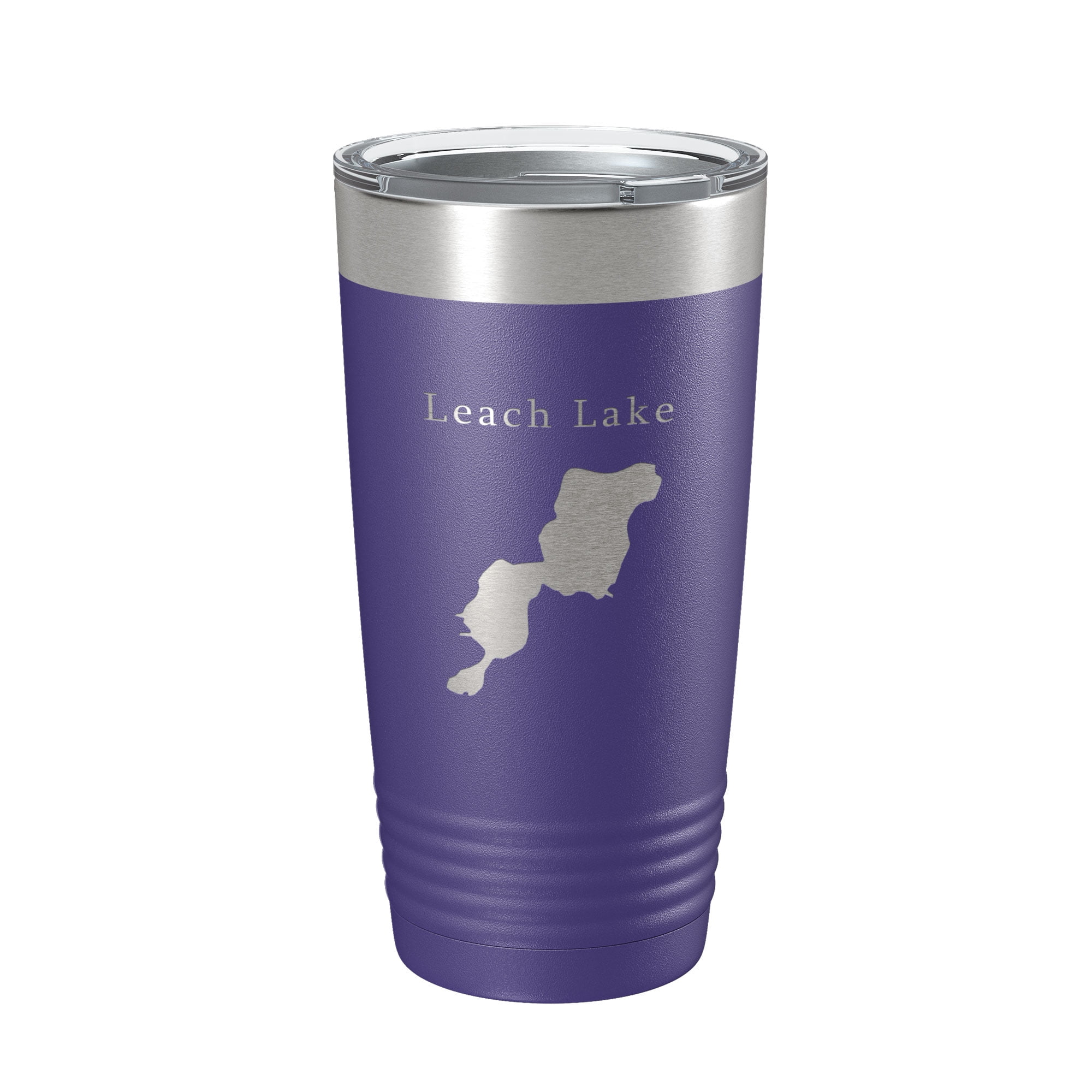 Leach Lake Map Tumbler Travel Mug Insulated Laser Engraved Coffee Cup ...