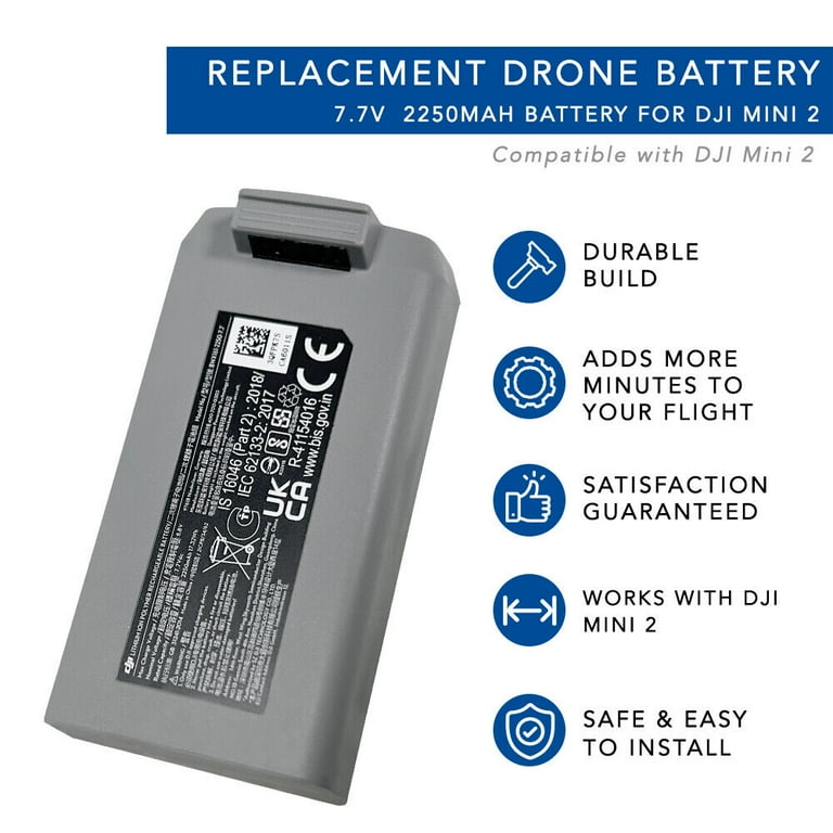 MaximalPower 1 PACK 7.7V 2250mAh Drone Battery Replacement For DJI Mini 2 Quadcopter