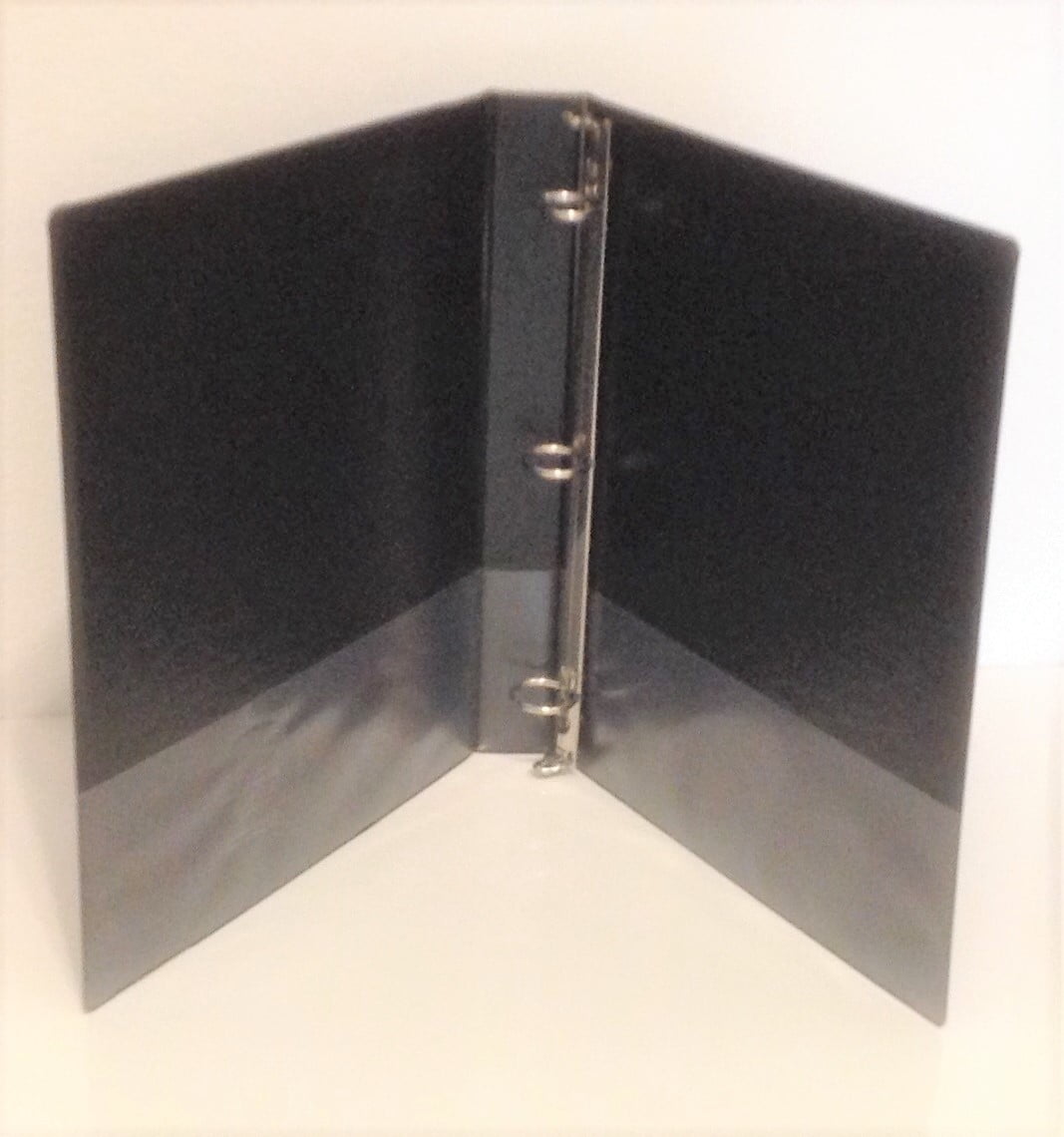 Black Vinyl 3-Ring Regular Binder for 8.5" x 11" Sheets, 1" Capacity ...