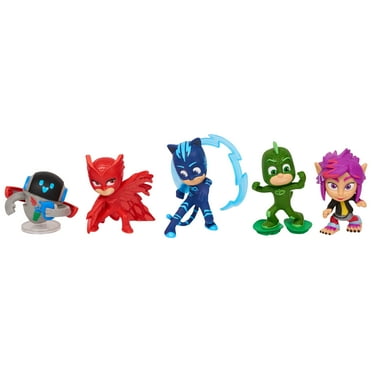 PJ Masks Collectible 5-Piece Figure Set,Catboy, Owlette, Gekko, Romeo ...