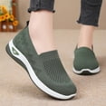 Floleo Women's Low Cut Slip On Hollow Knit Wedge Sneakers, Breathable ...