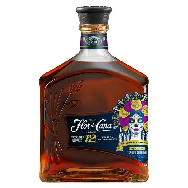 Pack de 2 Ron Flor De Caña Centenario 12 años Edic Catrina 750 ml ...