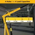 Riedhoff 2 Ton Engine Hoist 61 x 27.8 x 56", Folding Cherry Picker, No ...