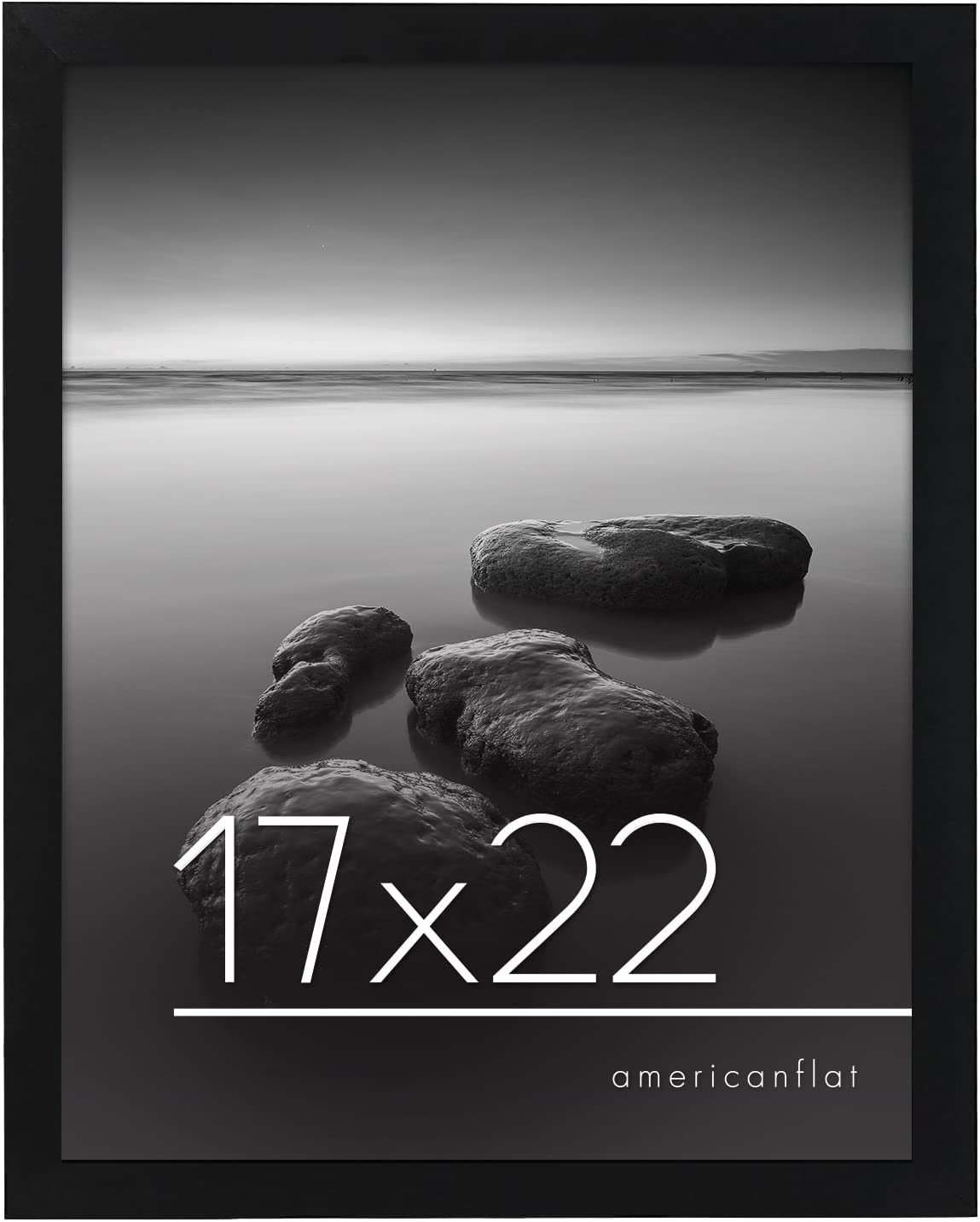 Americanflat 17x22 Poster Frame in Black - Composite Wood with Polished ...