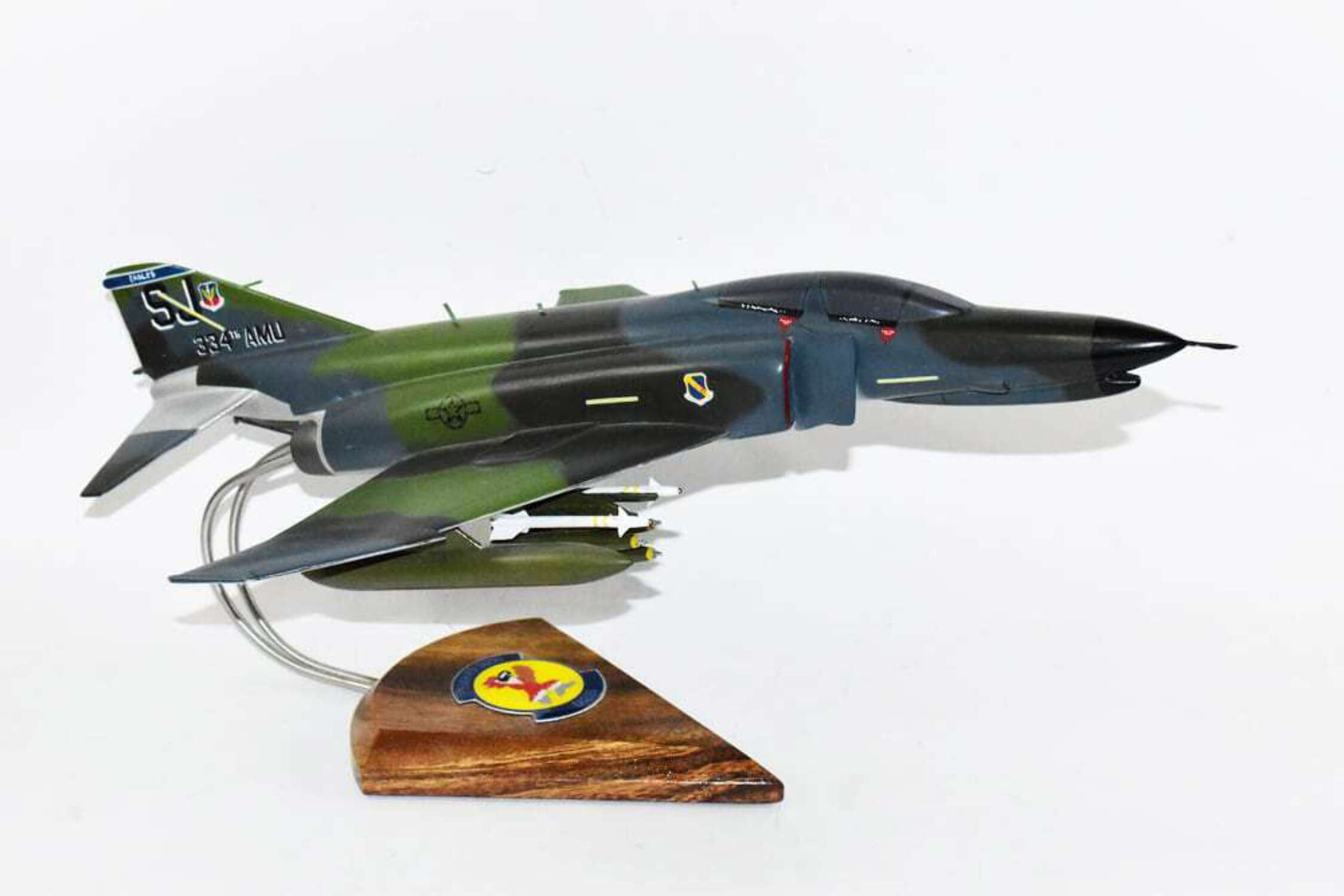 334th Fighter Squadron 1987 Seymour Johnson AFB F-4E Model, McDonnell ...