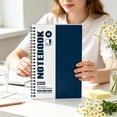 A5 Thick Lined Notebook Vintage Style Coil Bound Journal for College ...