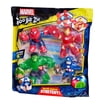 Goo Jit Zu Marvel Superheroes 4-Pack: Stretchy Spider-Man, Hulk, Iron ...