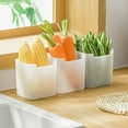 Set of 4 Wide-Mouth Refrigerator Door Storage Boxes Space-Saving Mini ...