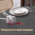 Black Solid Round Tablecloth 60 inches Minimalist Cloth Industrial ...