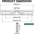 3 Pack Ceiling Light Fixture Mounting Bracket Kit, 4 Inch Light ...