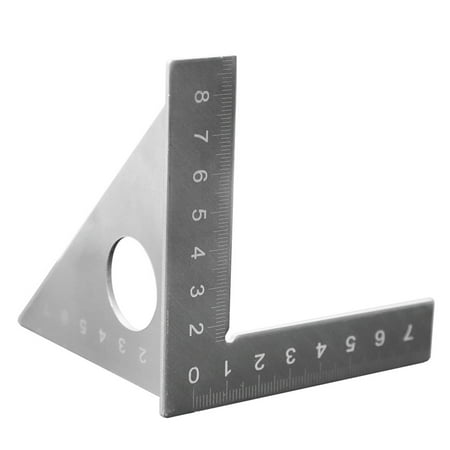 HonHaione Stainless Steel Angle Ruler Protractor 45 90 Degree Measuring ...