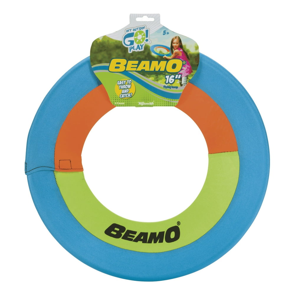 Toysmith Get Outside GO! Mini Beamo Flying Hoop (16-Inch), Colors may ...