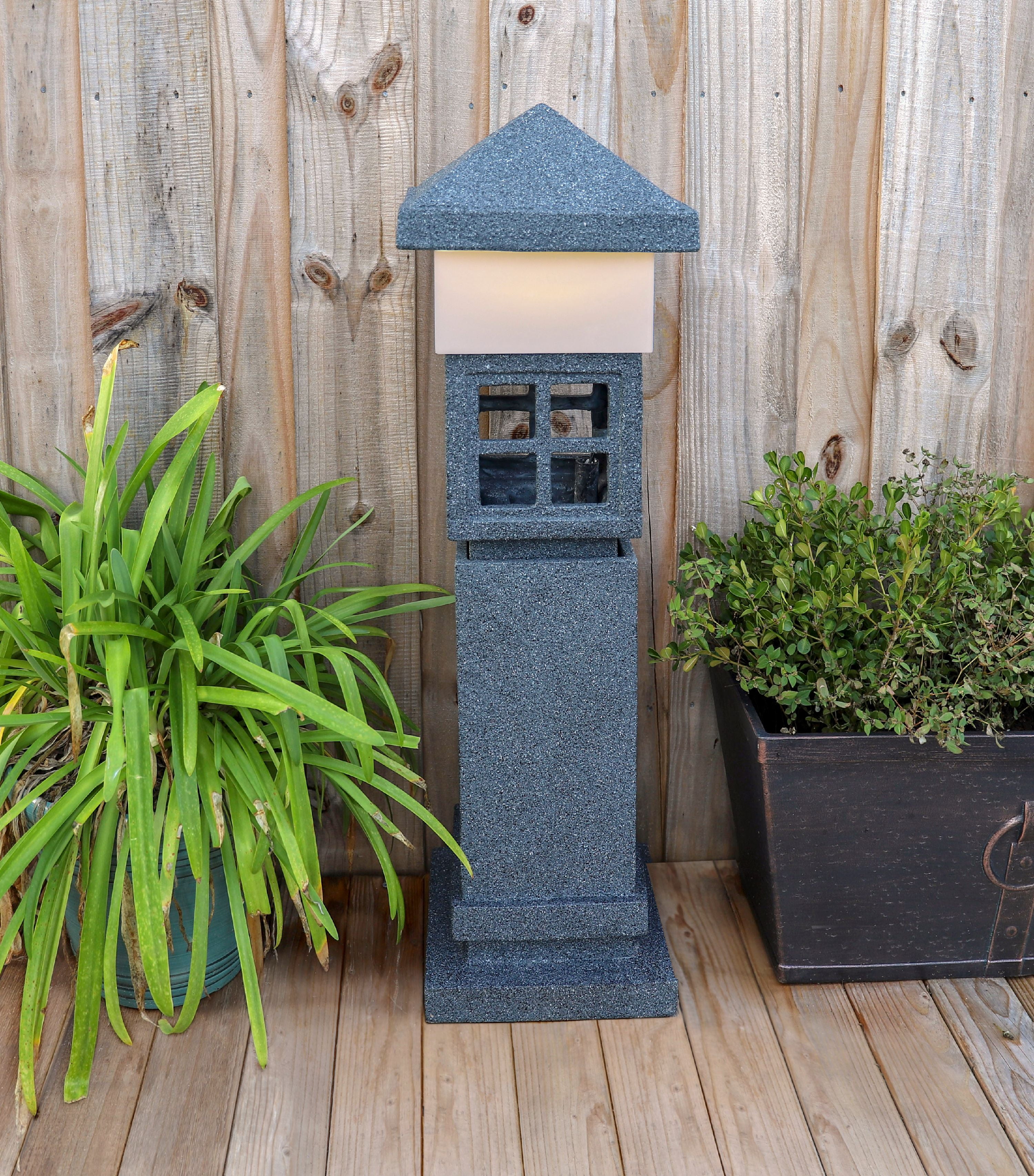 Kenroy Home Rook Floor Outdoor Fountain with Lights - Walmart.com