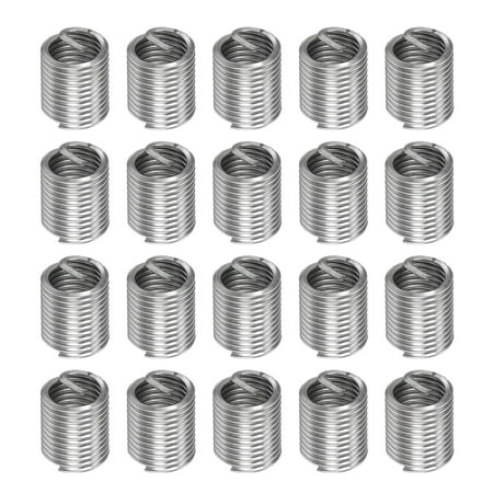 Uxcell M12 x 1.75 2D 24mm 304 Stainless Steel Wire Thread Insert ...