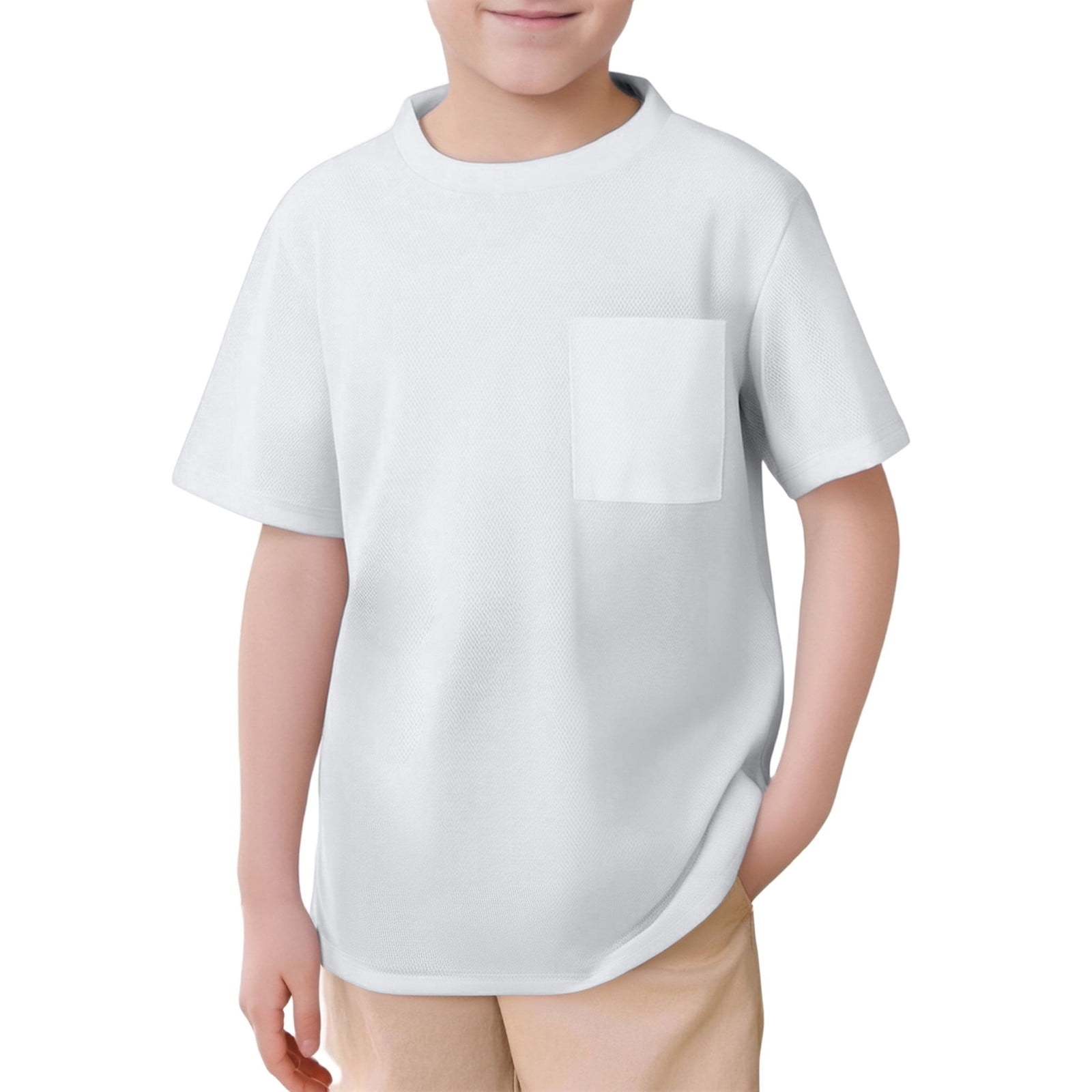 Click here for Quotay Boys T Shirts Mesh Short Sleeve Crew Neck T... prices