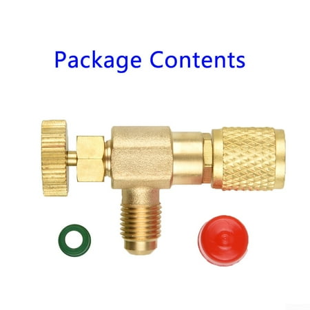 1/4 - 1/14 Control Valve For Refrigerant Charging Hose R22 R404A R407C ...